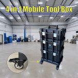 Heavy Duty Rolling Tool Box 4 in 1 Mobile Tool Storage ABS Taurus Legend